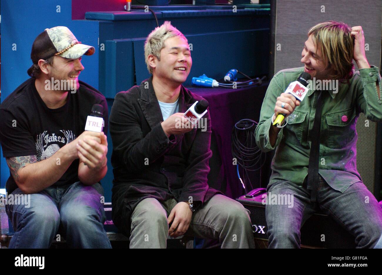 MTV TRL - Total Request Live Show - Leicester Square Studios Stock ...