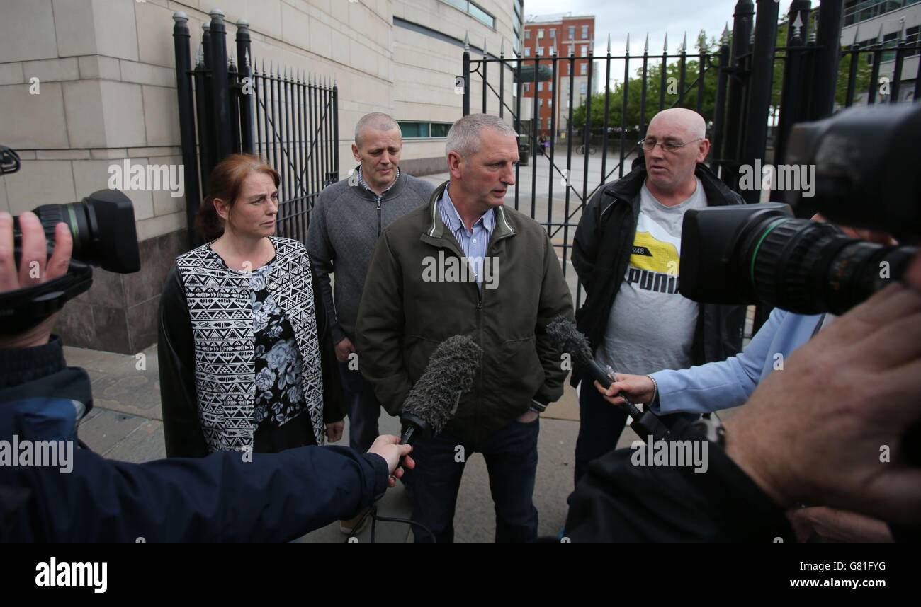 Ivor Bell court case Stock Photo - Alamy