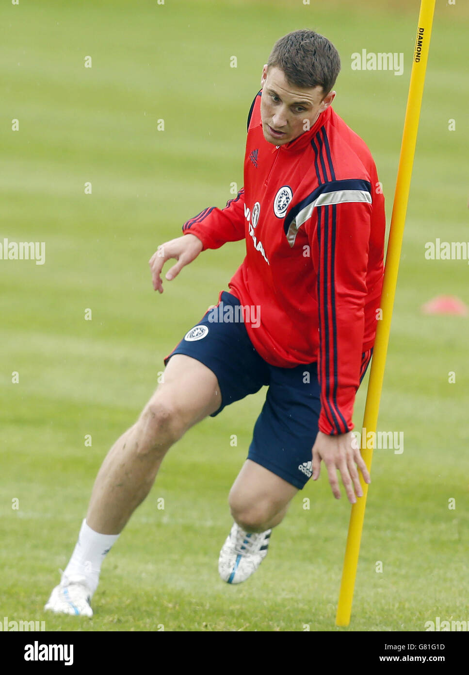 Craig Forsyth during the training session at Mar Hall, Bishopton Stock ...