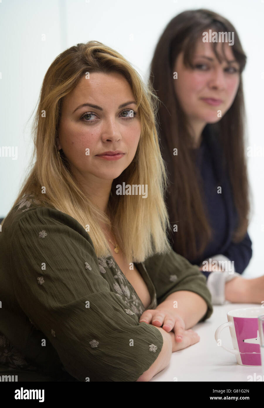 Singer Charlotte Church with Deputy Green Party leader Amelia Womack as ...