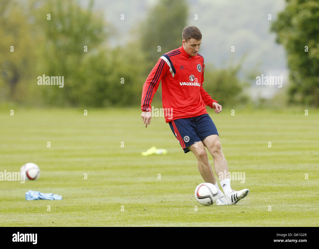 Craig Forsyth during the training session at Mar Hall, Bishopton Stock ...