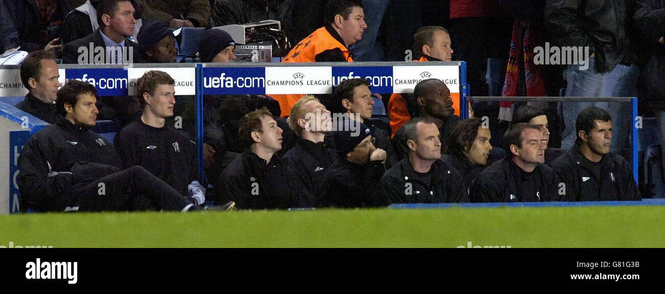 Sport football bench dugout coaching staff substitutes hi-res stock ...