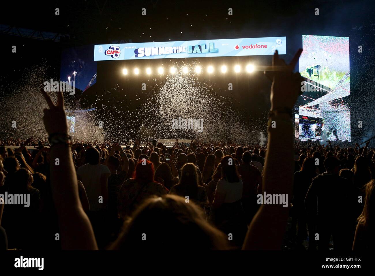 EXCLUSIVE A general view as Avicii performs on stage during Capital FM ...