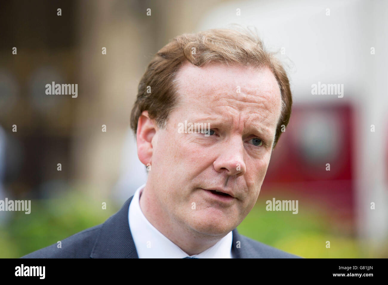 Conservative MP for Dover Charlie Elphicke speaks to the media on ...
