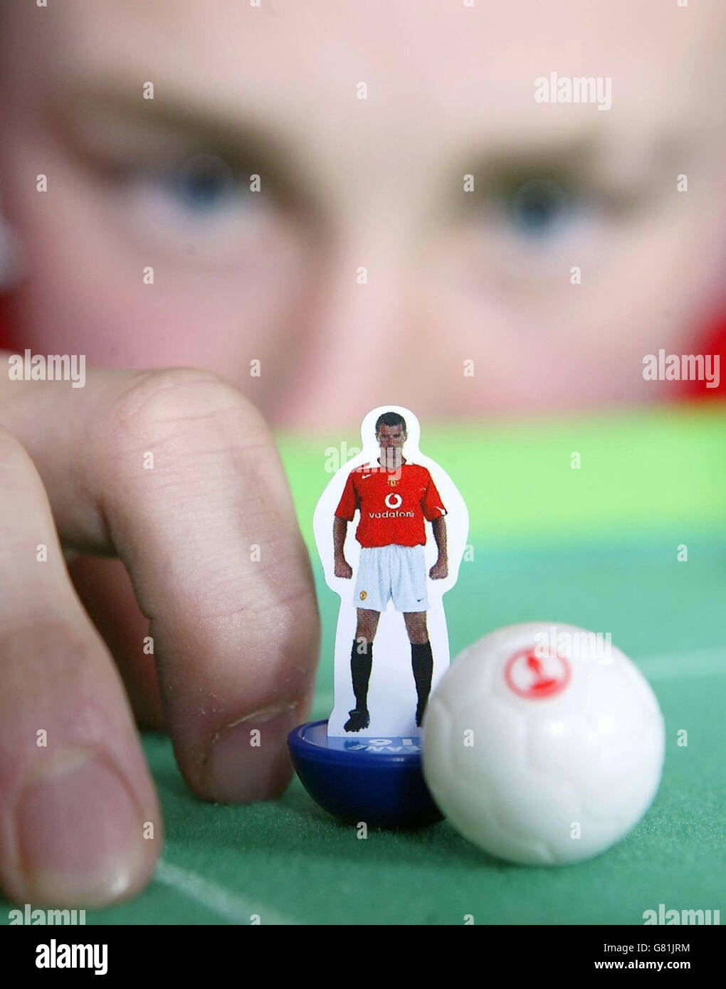 Subbuteo Football Game 'Dream Team Stadium' Launch - Old Trafford. Alan ...