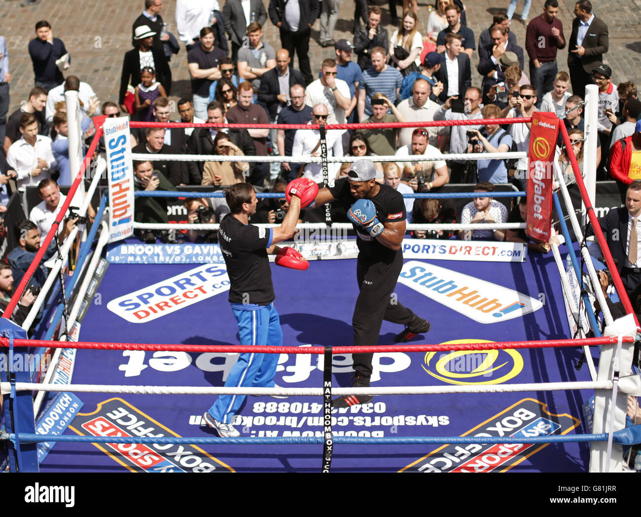 Boxing - Kevin Mitchell and Anthony Joshua Media Work Out - Covent ...