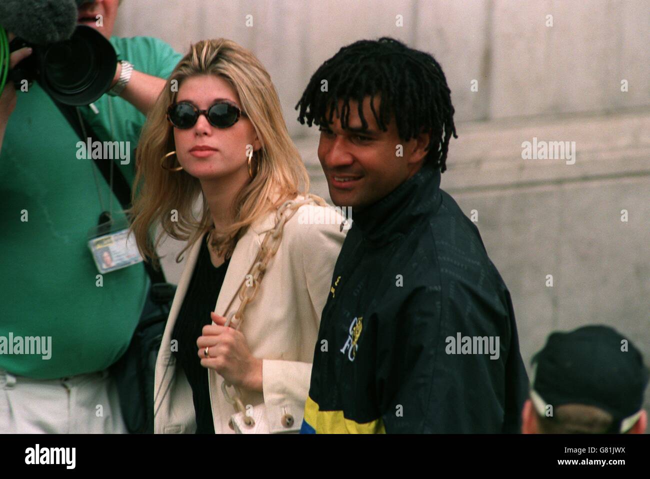 Chelsea Manager Ruud Gullit arrives at Fulham Town Hall today with his ...