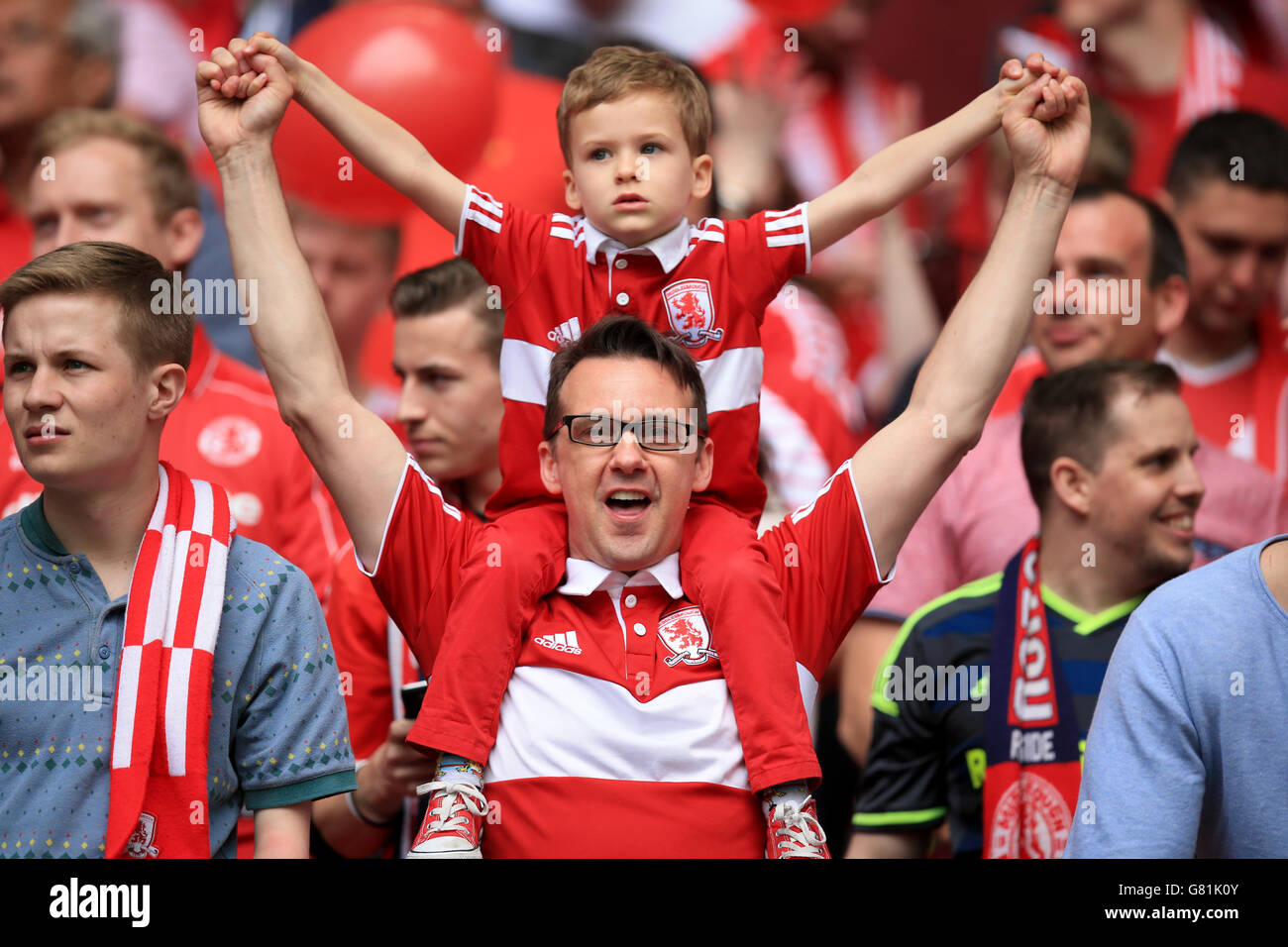 Middlesbrough fans final hi-res stock photography and images - Alamy
