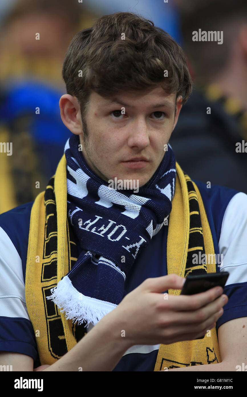 Wycombe Wanderers Fans In The Stands At Wembley Stadium High Resolution ...
