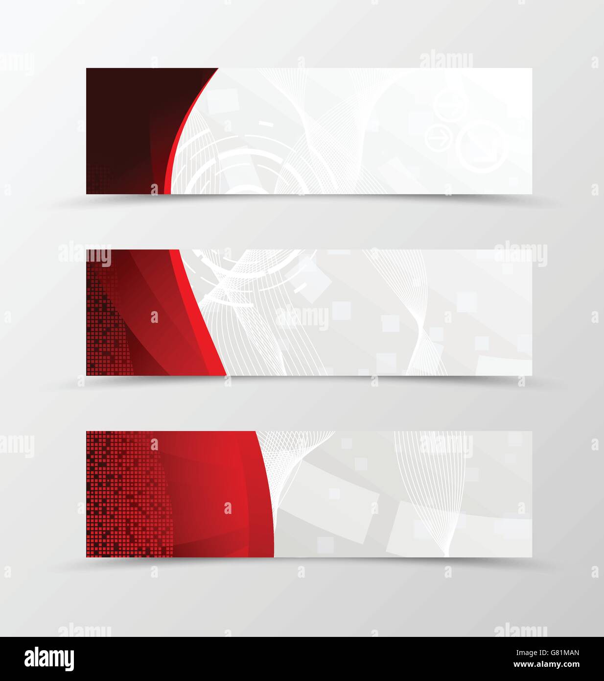 Set of banner wave design Stock Vector Image & Art - Alamy