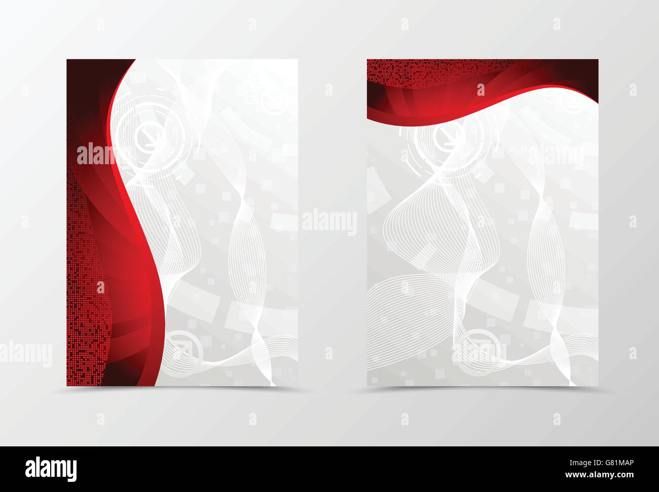 Flyer template wave design Stock Vector Image & Art - Alamy