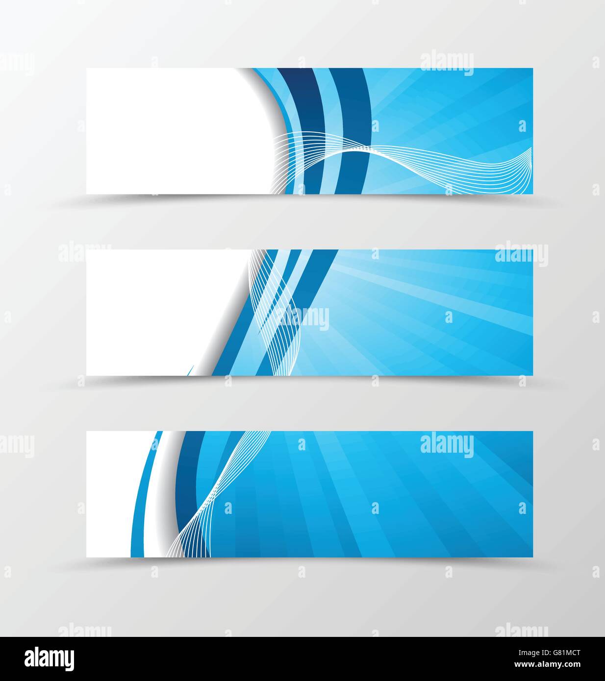 Set of banner wave design Stock Vector Image & Art - Alamy