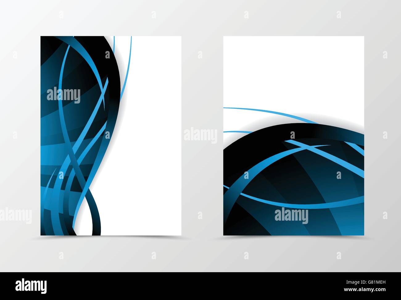 Flyer template wave design Stock Vector Image & Art - Alamy