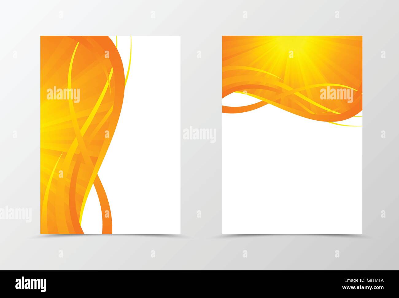 Flyer template wave design Stock Vector Image & Art - Alamy