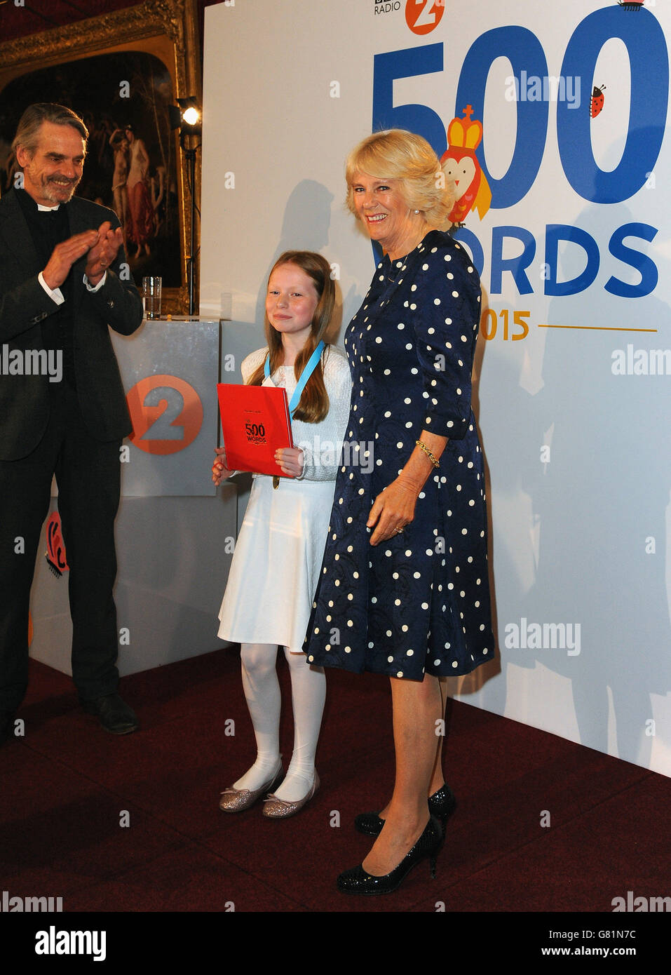 10 year old Amabel Smith with Jeremy Irons and the Duchess of Cornwall ...