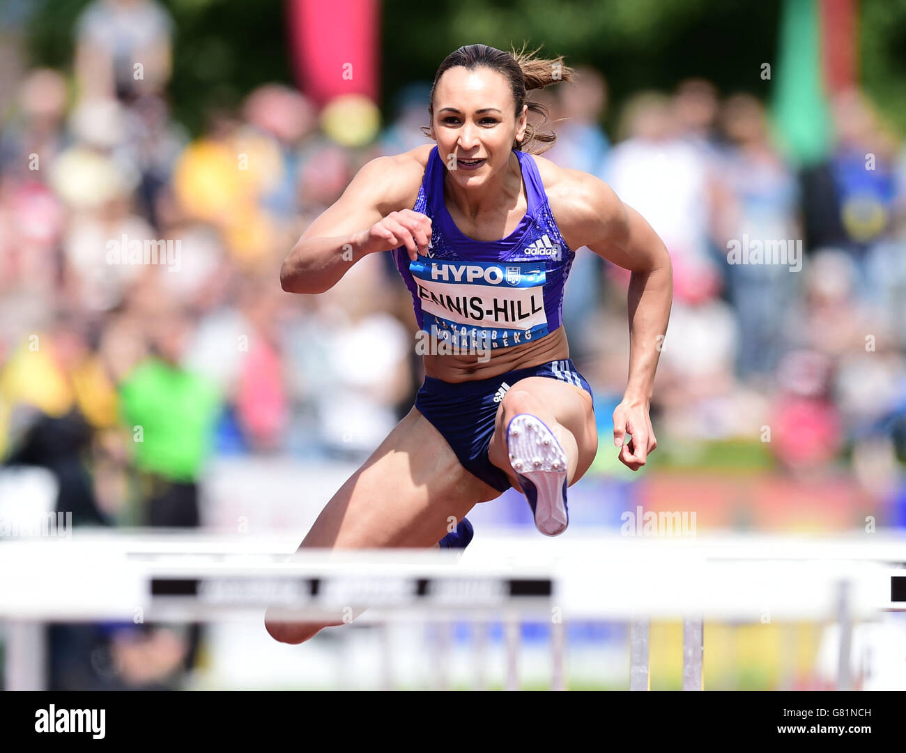 Great Britain's Jessica Ennis-Hill in the Women's Heptathlon, 100m ...