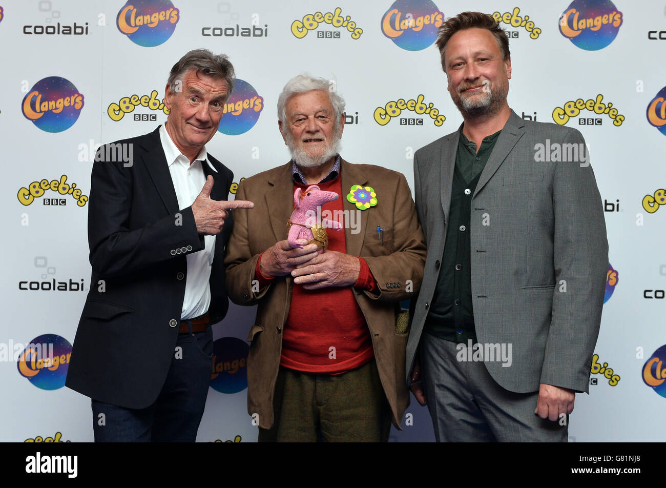 (Left - right) Michael Palin, Peter Firmin and Dan Postgate attend the ...