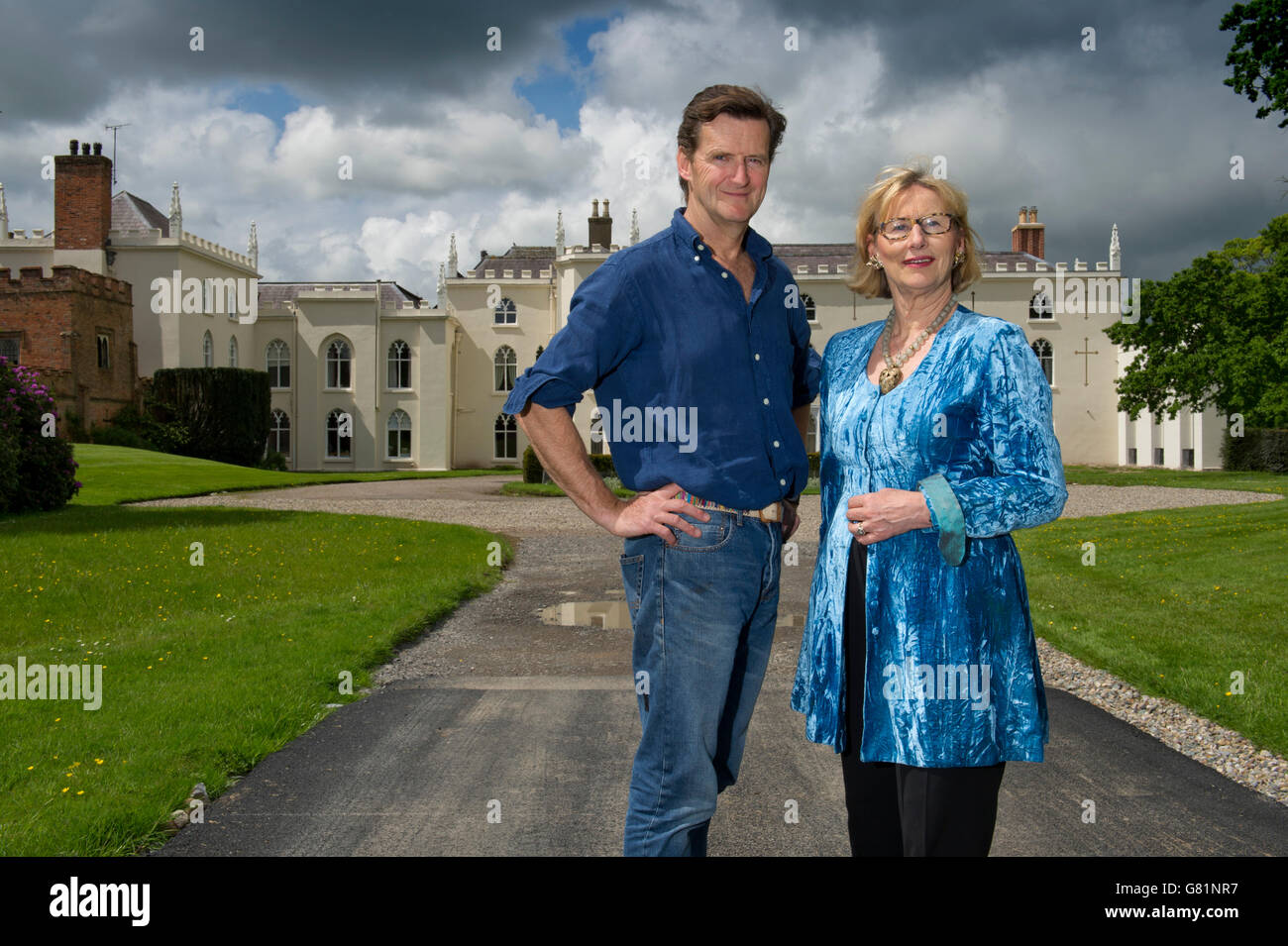 Combermere Abbey,Shropshire,UK,a former monastry with owners Peter ...