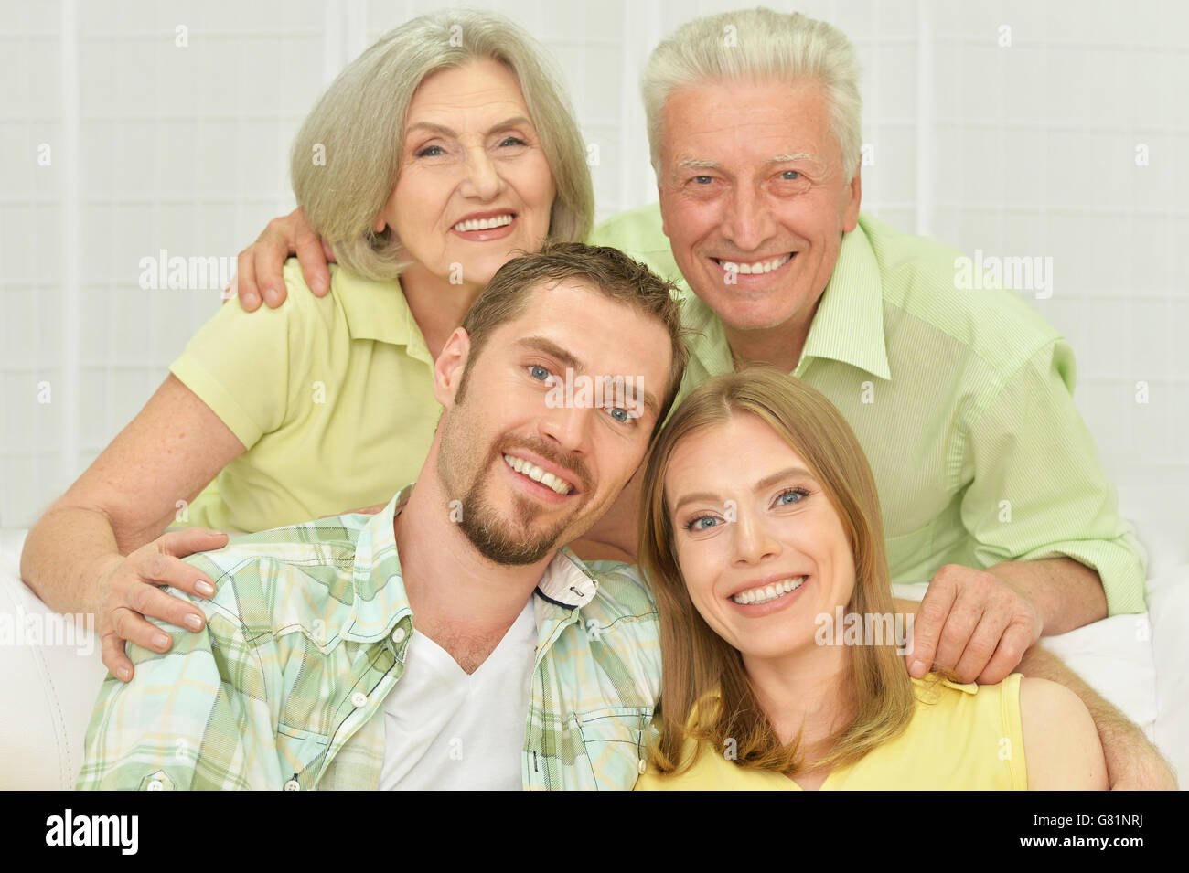 Portrait beautiful young parents hi-res stock photography and images ...