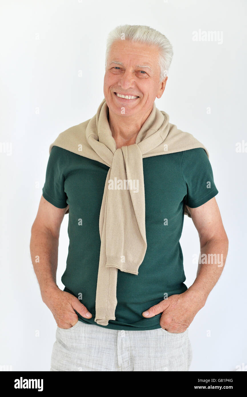 happy senior man Stock Photo - Alamy