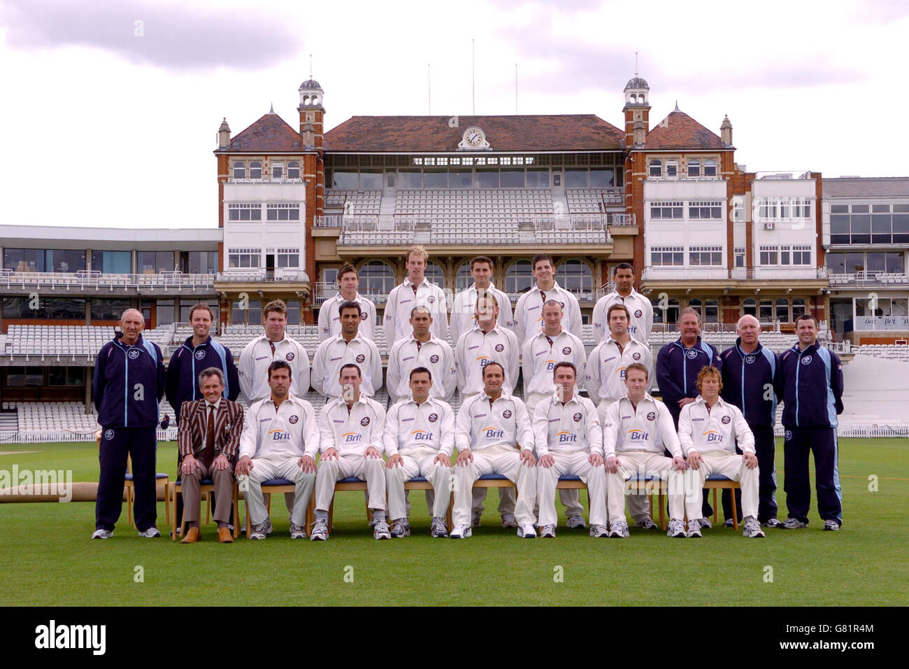 Cricket surrey county cricket club press day the brit oval hi-res stock ...