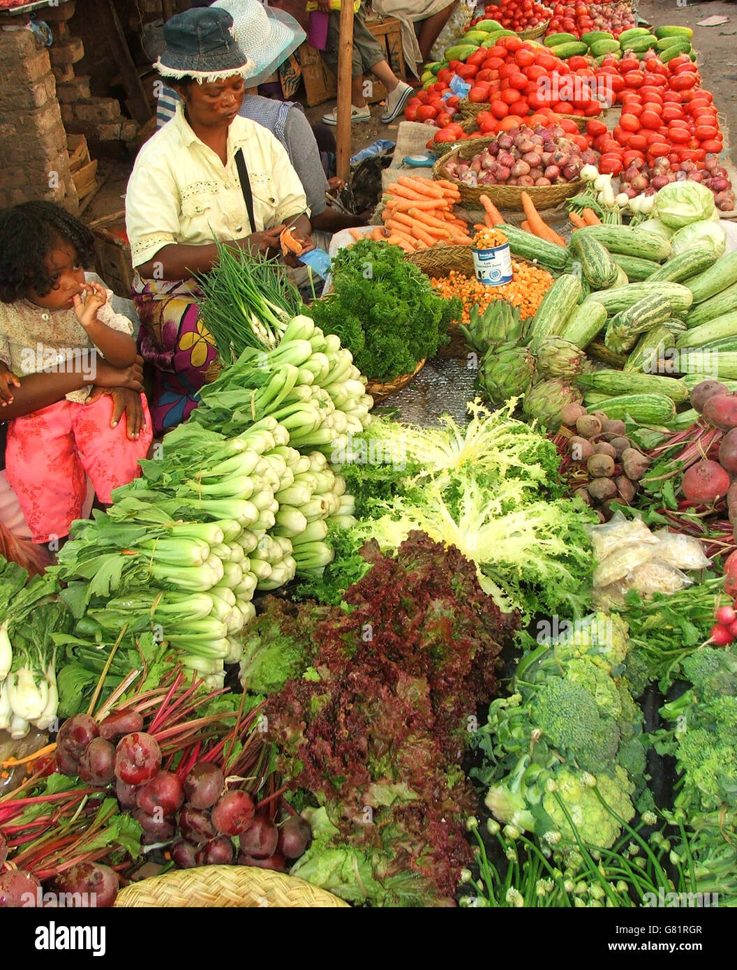Vegetable Stall, Madagascar Stock Photo - Alamy