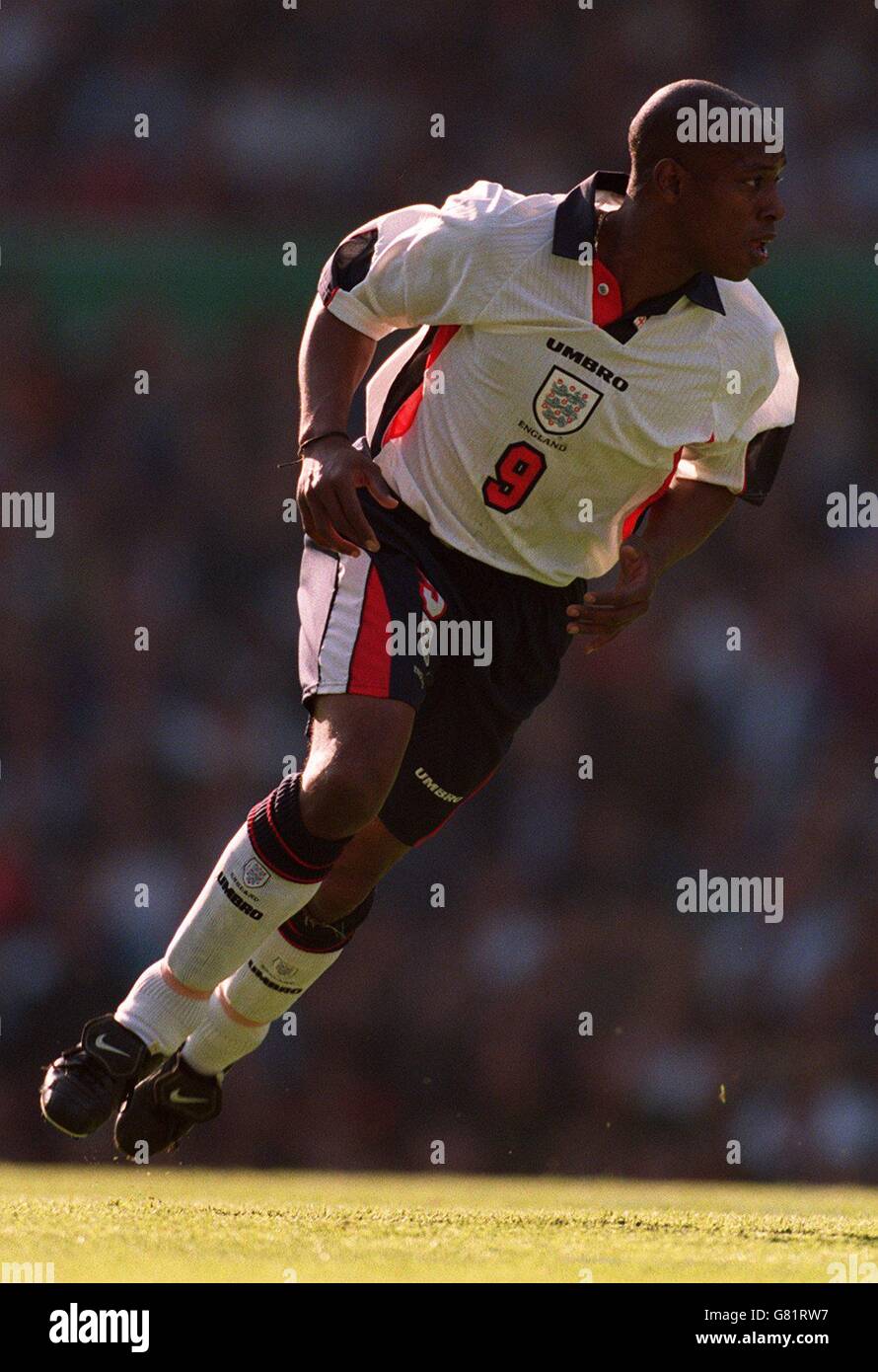 International Soccer - England v South Africa. Ian Wright, England ...