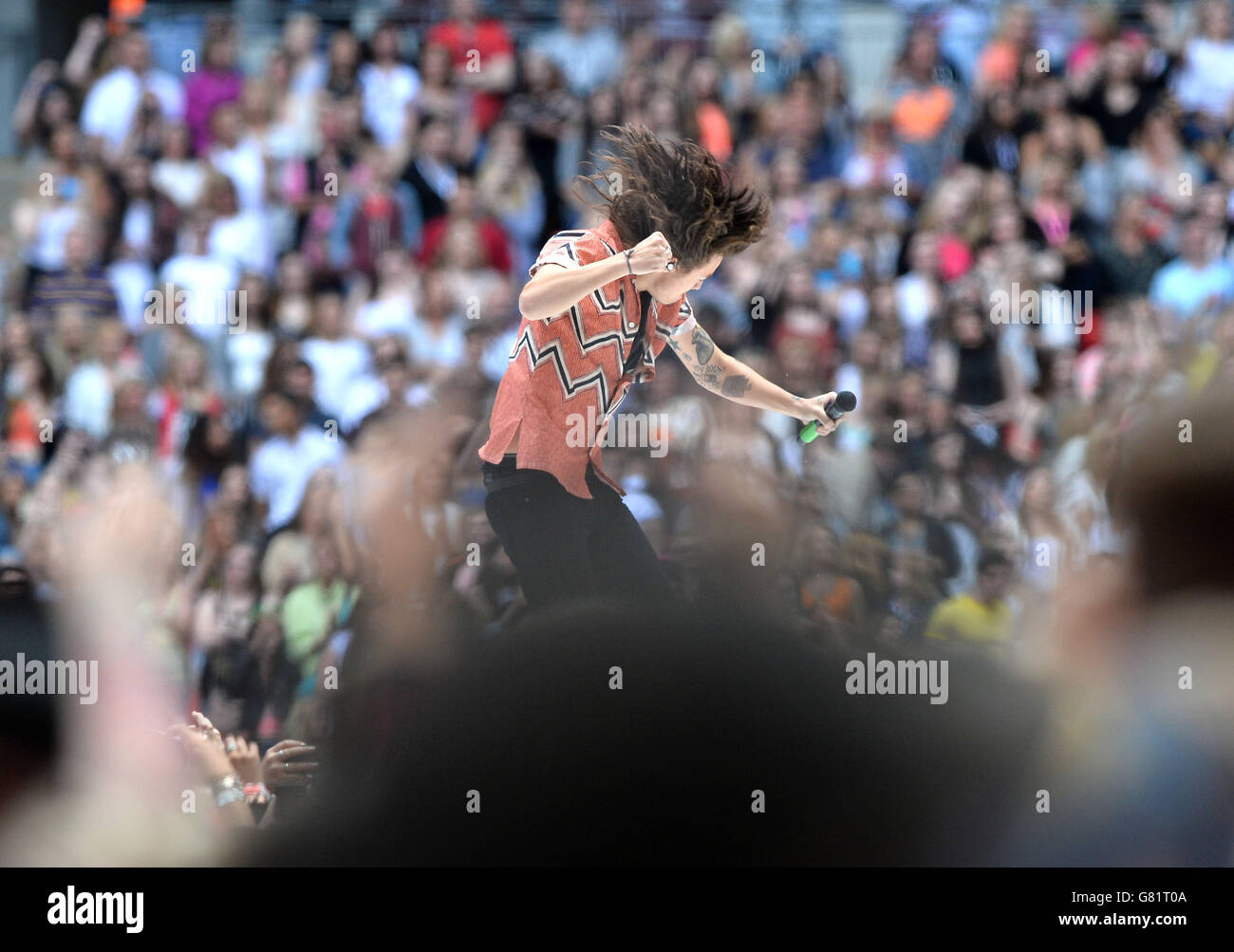 Harry Styles of One dIrection performs live at the Capital FM ...