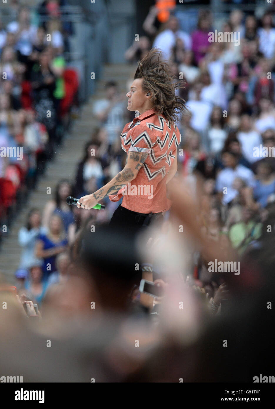 Harry Styles of One dIrection performs live at the Capital FM ...