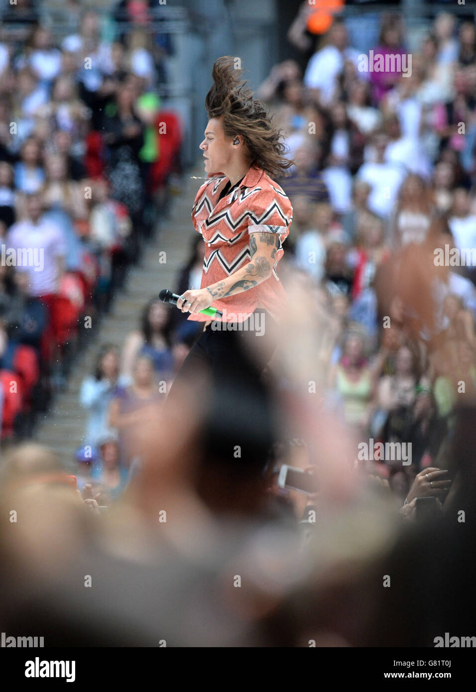 Harry Styles of One dIrection performs live at the Capital FM ...