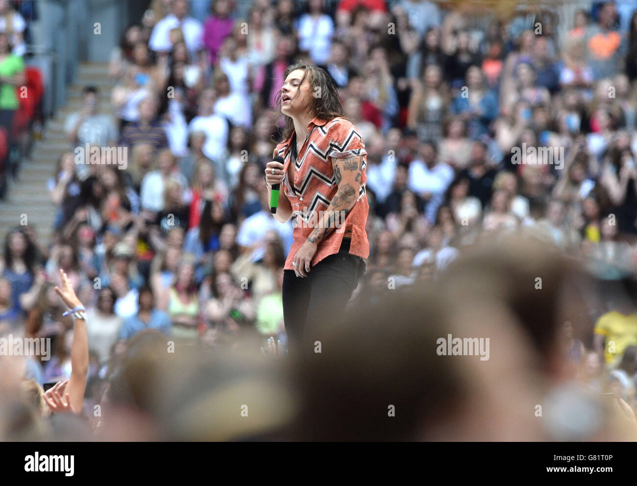 Harry Styles of One dIrection performs live at the Capital FM ...