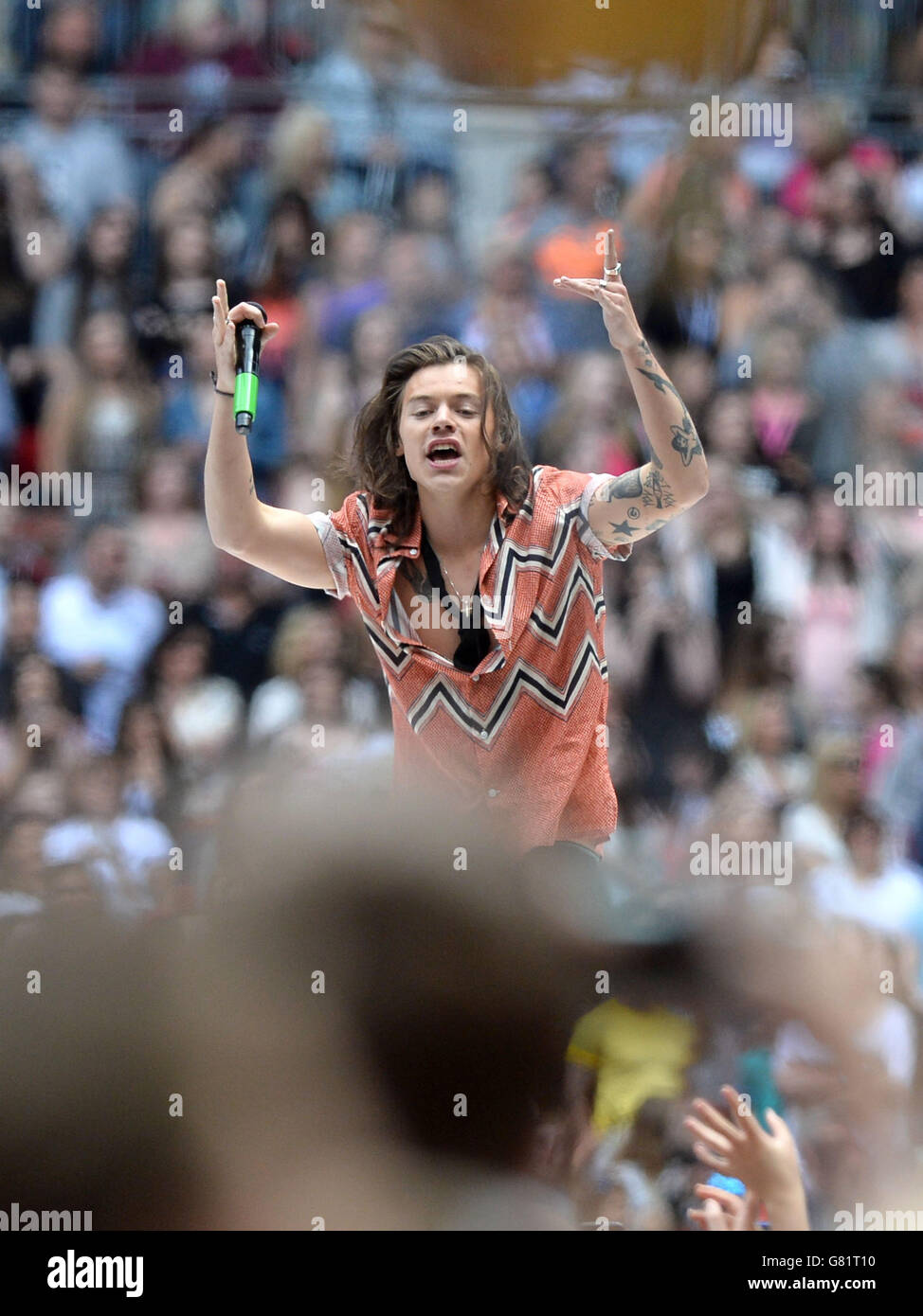 Harry Styles of One dIrection performs live at the Capital FM ...