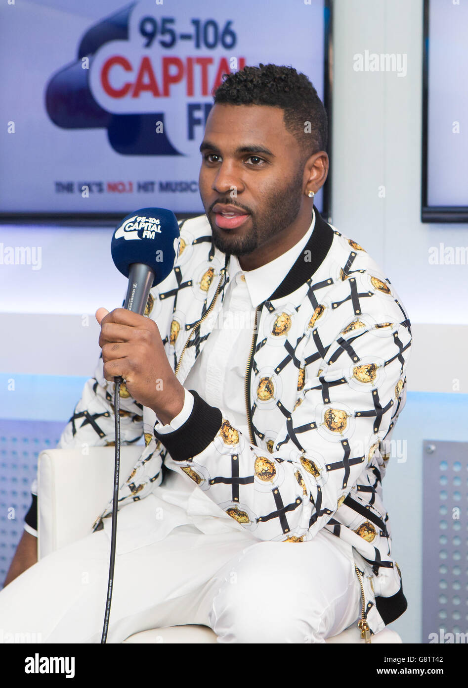 Jason Derulo during an interview at Capital FM Summertime Ball Radio ...