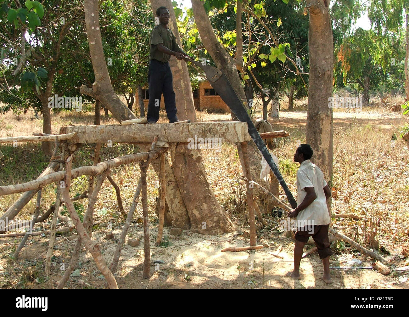 Local carpenter, Malawi Stock Photo - Alamy