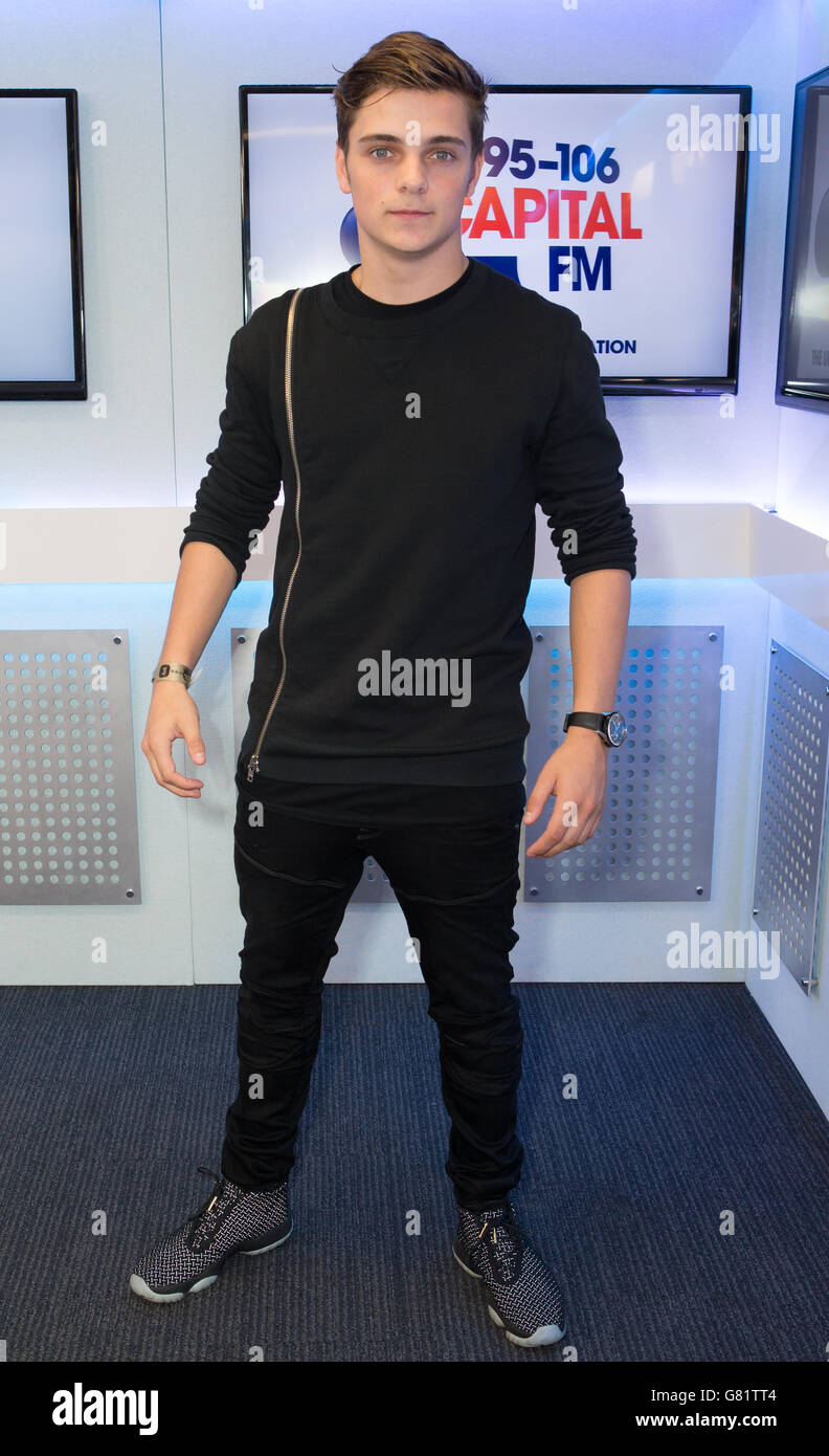 Martin Garrix poses for a picture after an interview at Capital FM ...