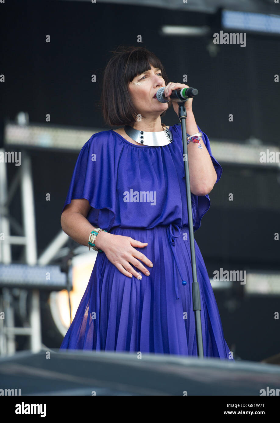Crazy P performing live on stage on day 1 of Parklife festival on June ...