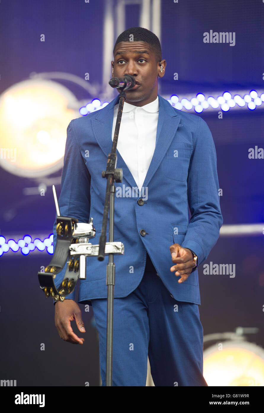 Labrinth performing live on stage on day 1 of Parklife festival on June ...