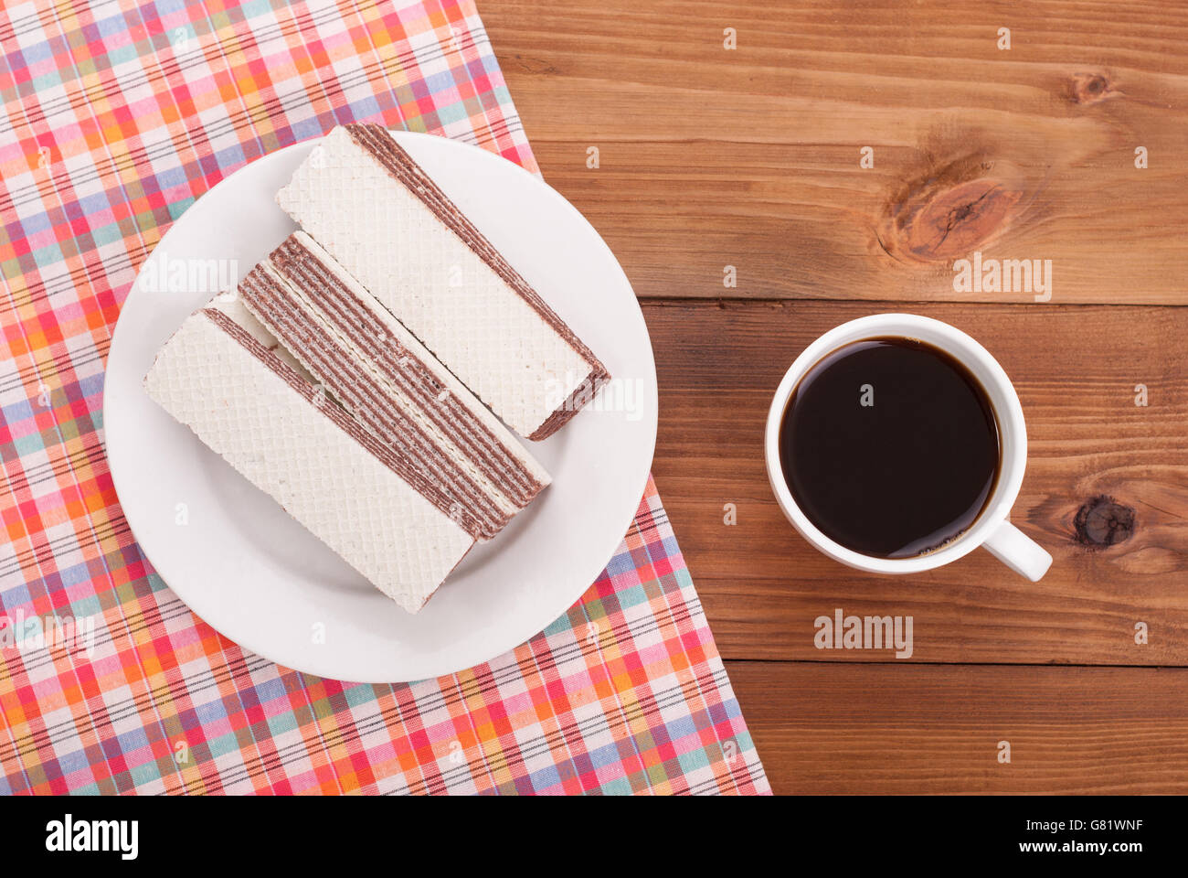 Waffles cup coffee breakfast hi-res stock photography and images - Alamy