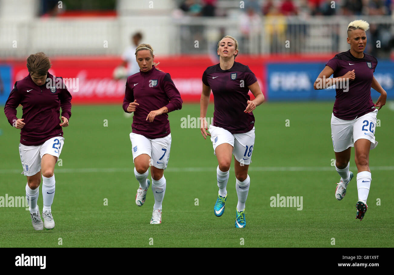 (left to right) England's Fran Kirby, Jordan Nobbs, Toni Duggan and ...