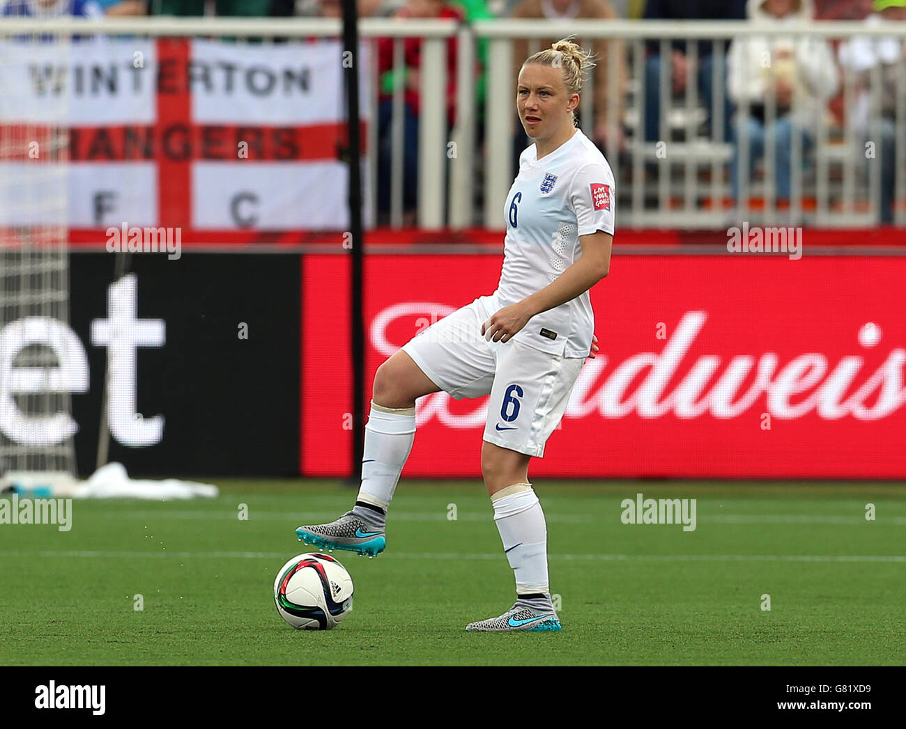 England's Laura Bassett during the FIFA Women's World Cup Canada 2015 ...
