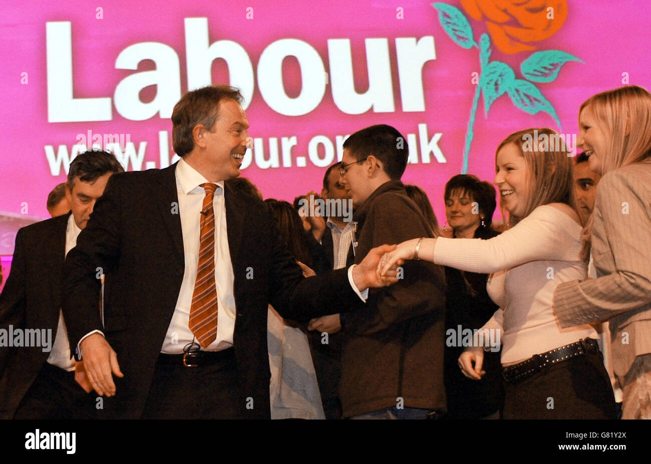 General Election Campaign 2005 - Labour Rally, Oldham. Britain's Prime ...