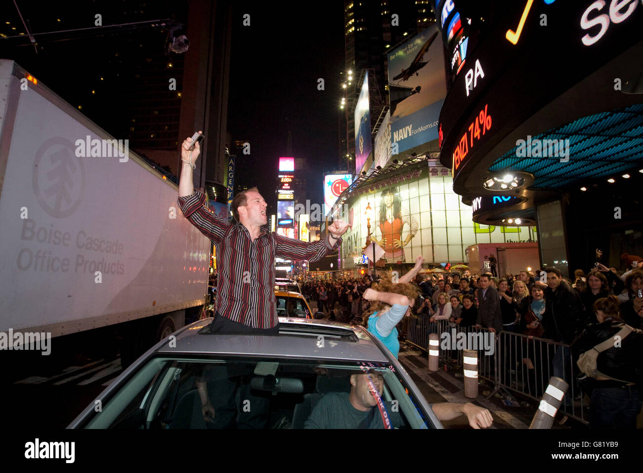 Obamas acceptance speech hi-res stock photography and images - Alamy
