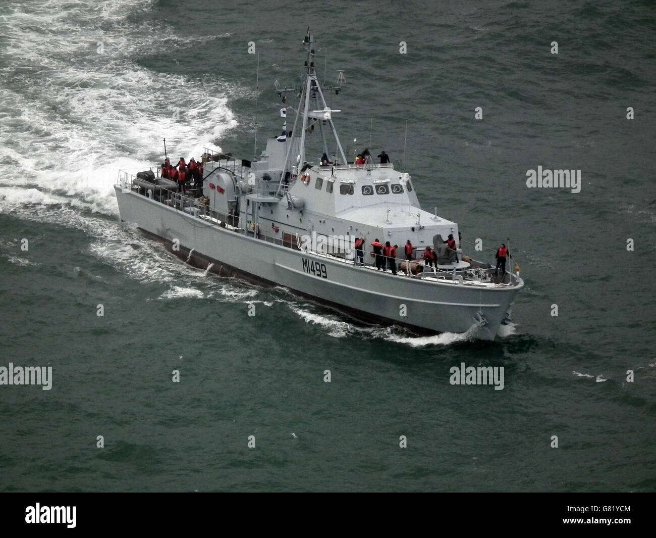 SANDF Minesweeper ship, Knysna heads, Western Cape, South Africa, 11 ...