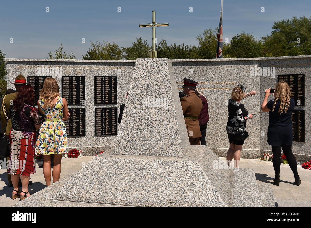 Bastion Memorial dedication Stock Photo - Alamy