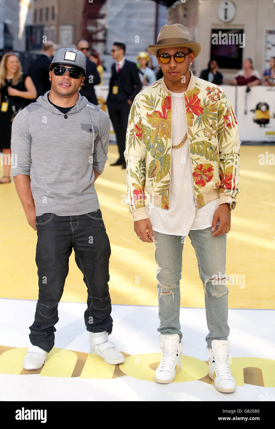 Lewis hamilton and nicolas hamilton hi-res stock photography and images ...