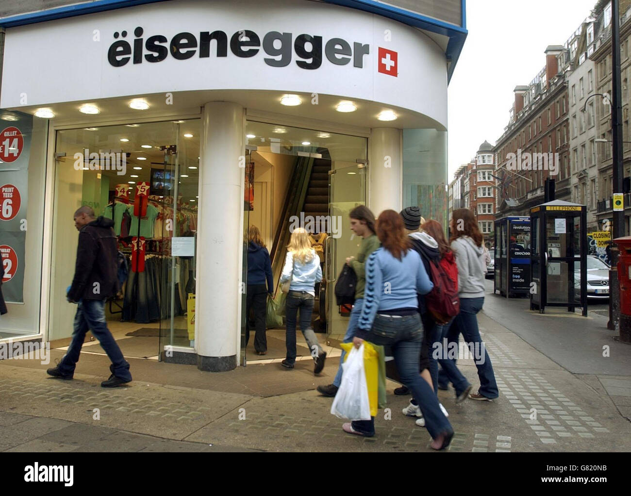 Eisenegger Store - London's Oxford Street Stock Photo - Alamy