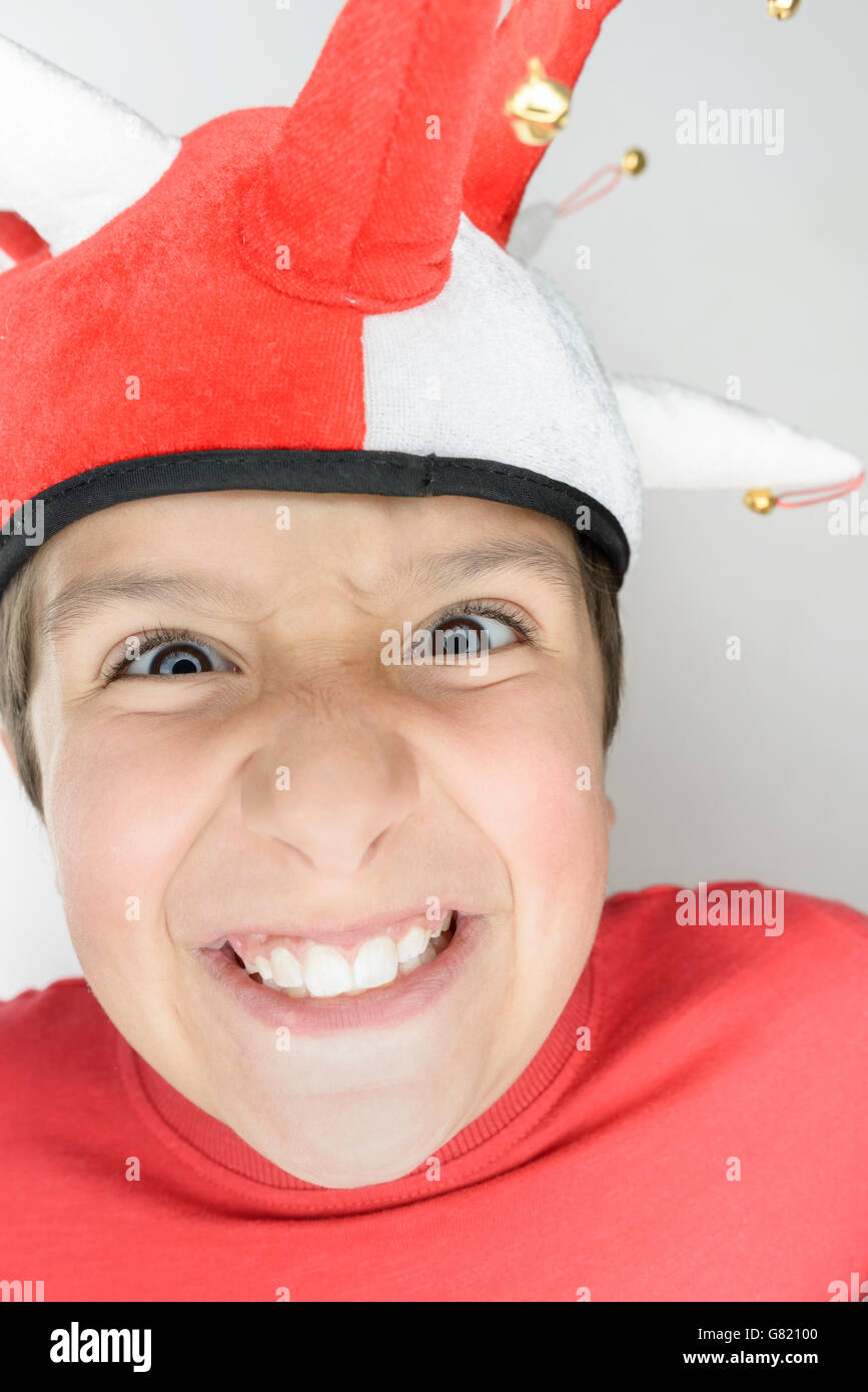 Child pulling funny face hi-res stock photography and images - Alamy