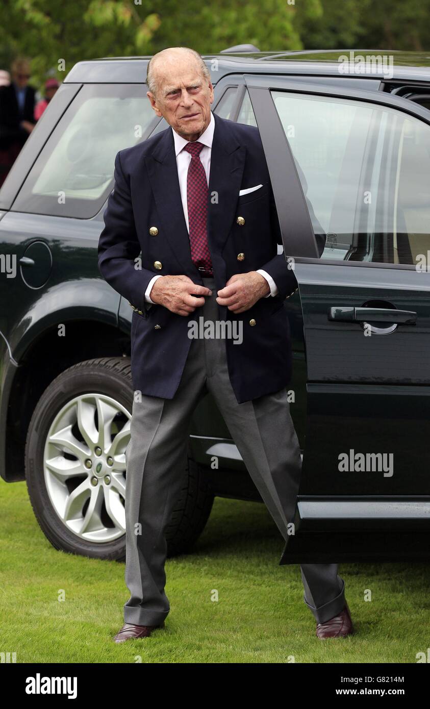 The Duke of Edinburgh arrives for the Cartier Queen's Cup polo ...