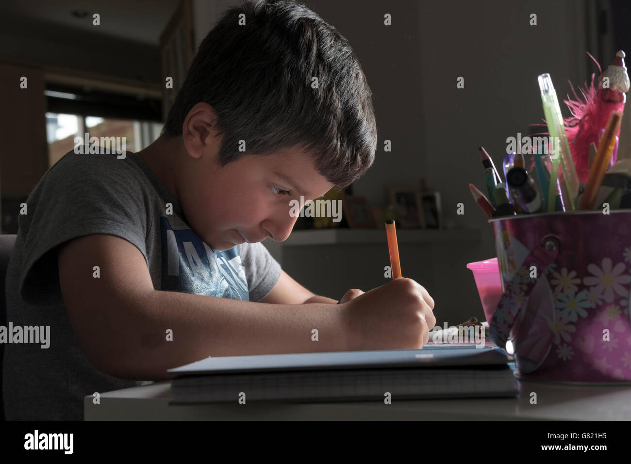 Uk child study not school hi-res stock photography and images - Alamy