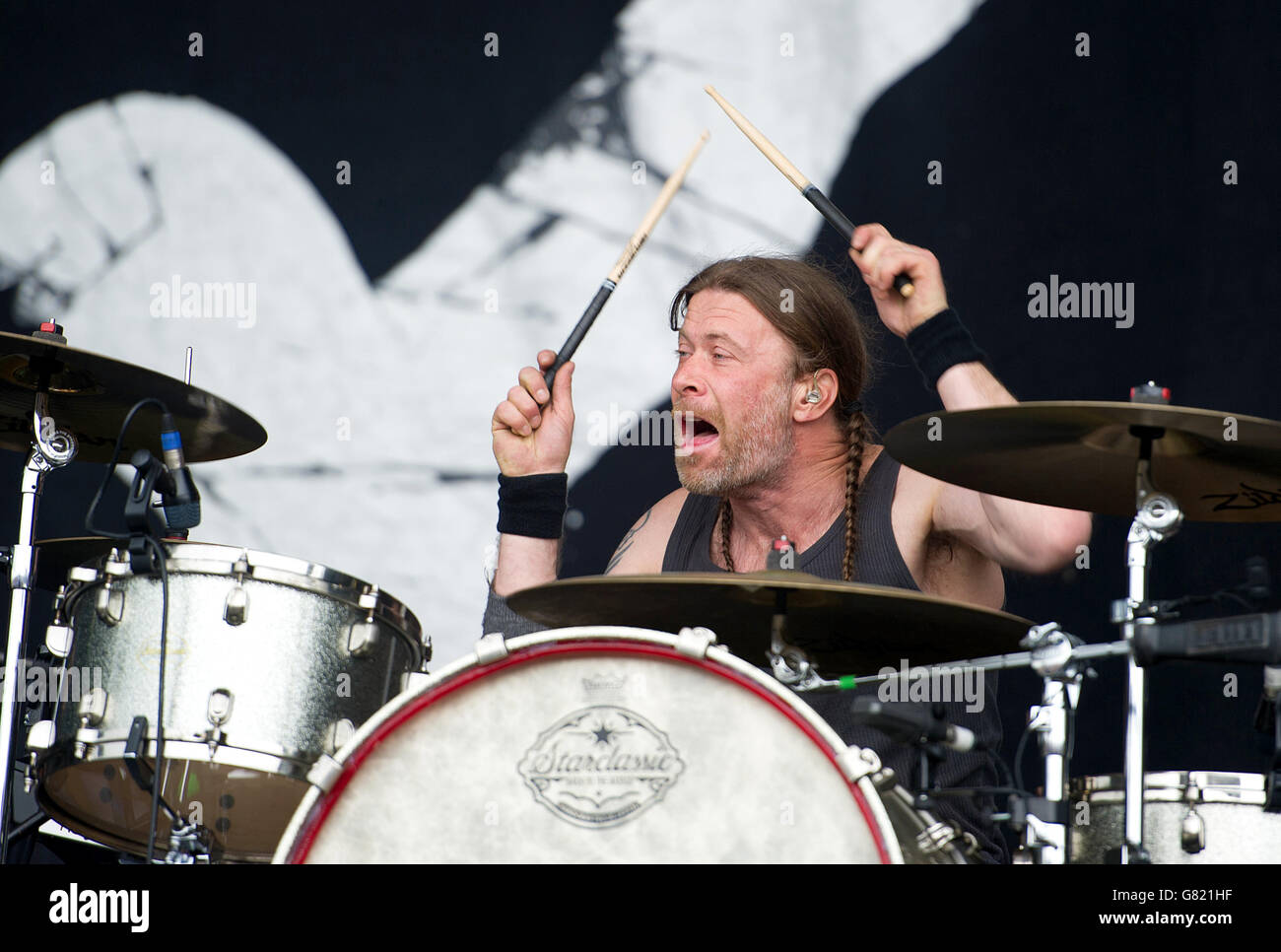 Backyard Babies live on stage on day 3 of Download festival on June 14 ...